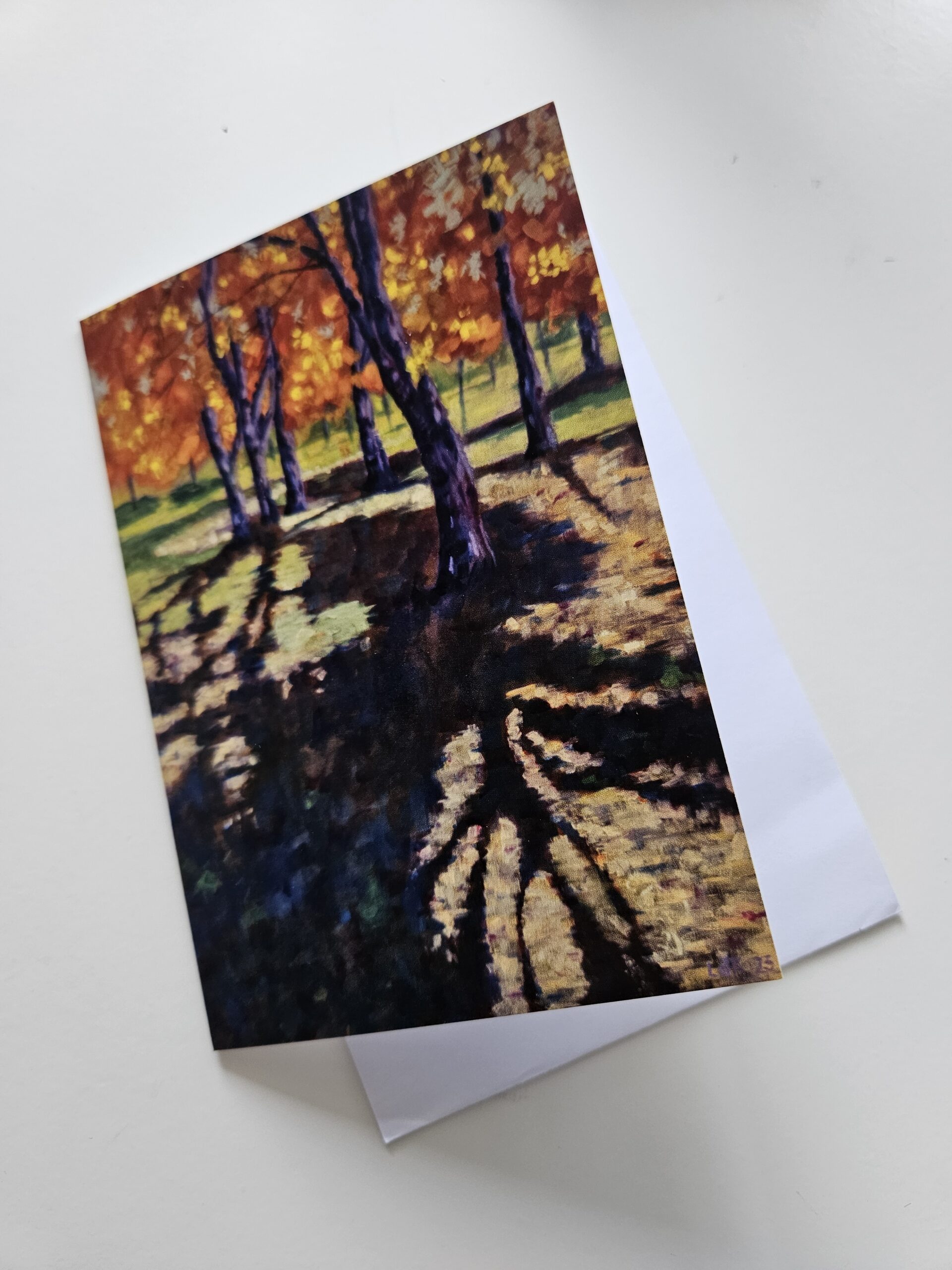 Greeting Card - Autumn Shadows - Liz de Koning